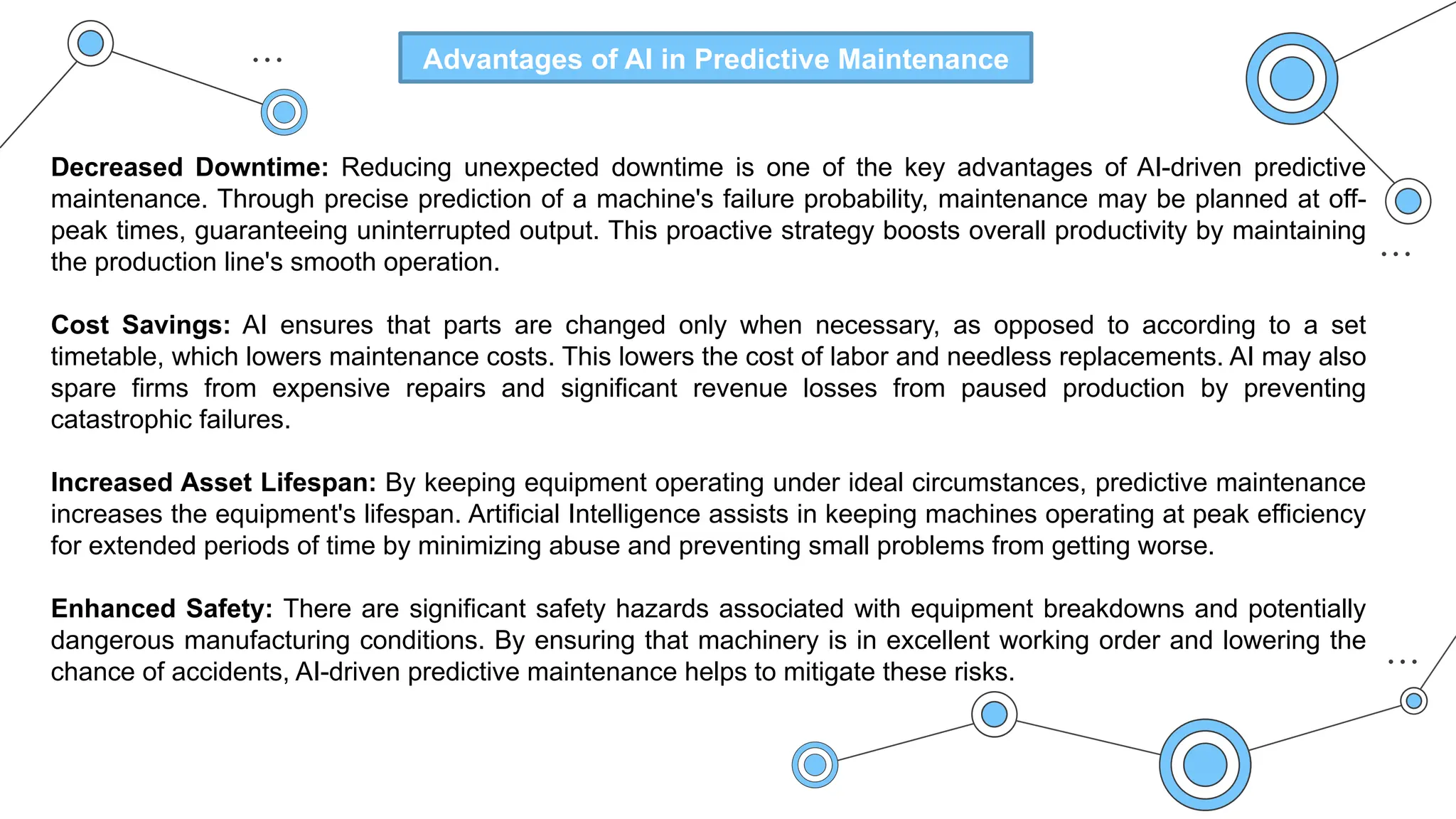 The Impact of AI on Predictive Maintenance for Manufacturing | PPT