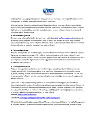 The Impact of Artificial Intelligence in Aviation? | PPT