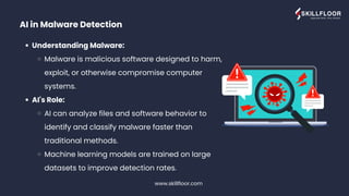 The Impact of Artificial Intelligence on Cybersecurity | Skillfloor | PPT