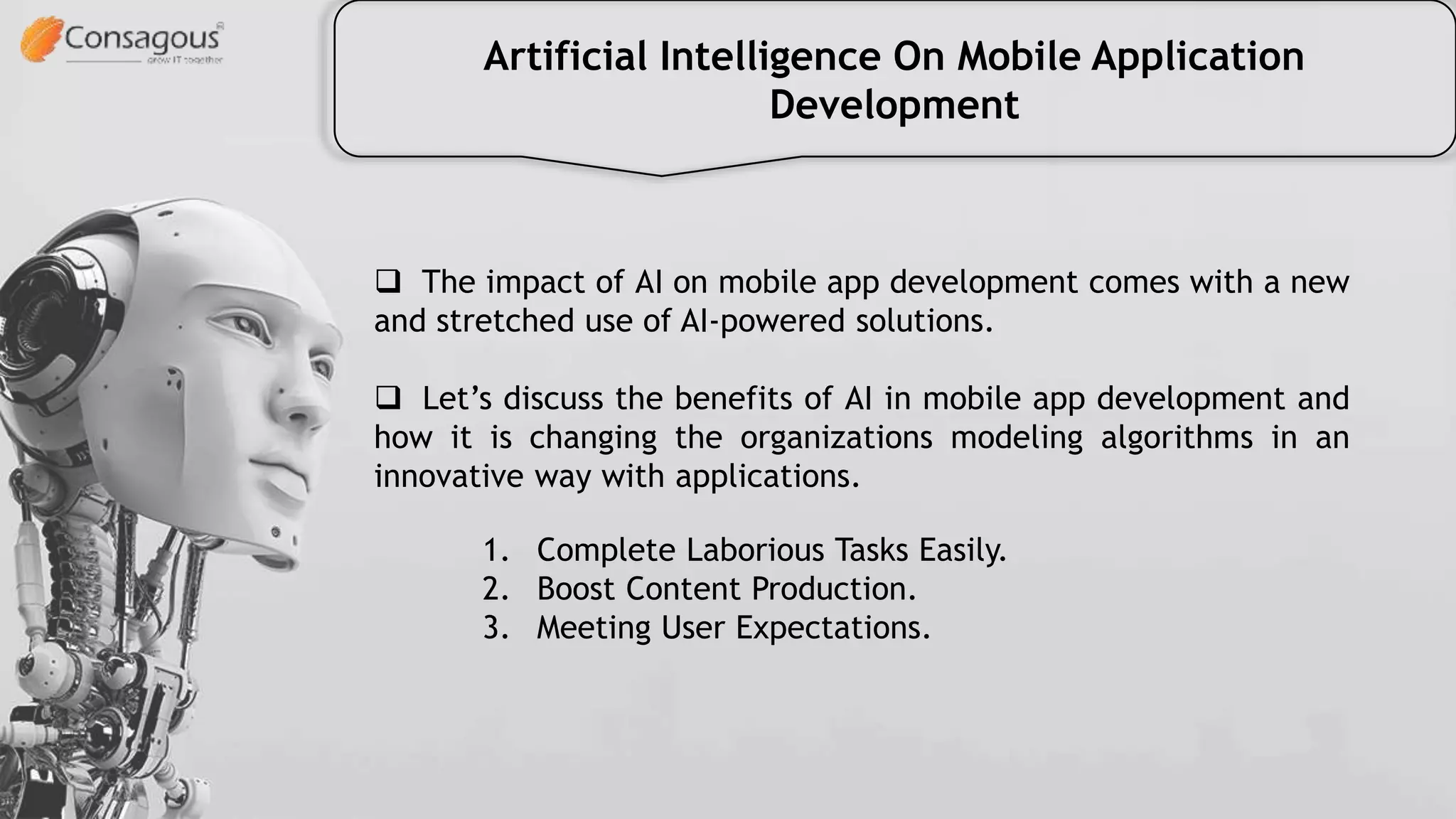 The Impact of Artificial Intelligence on Mobile App Development | PPT