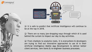 The Impact of Artificial Intelligence on Mobile App Development | PPT