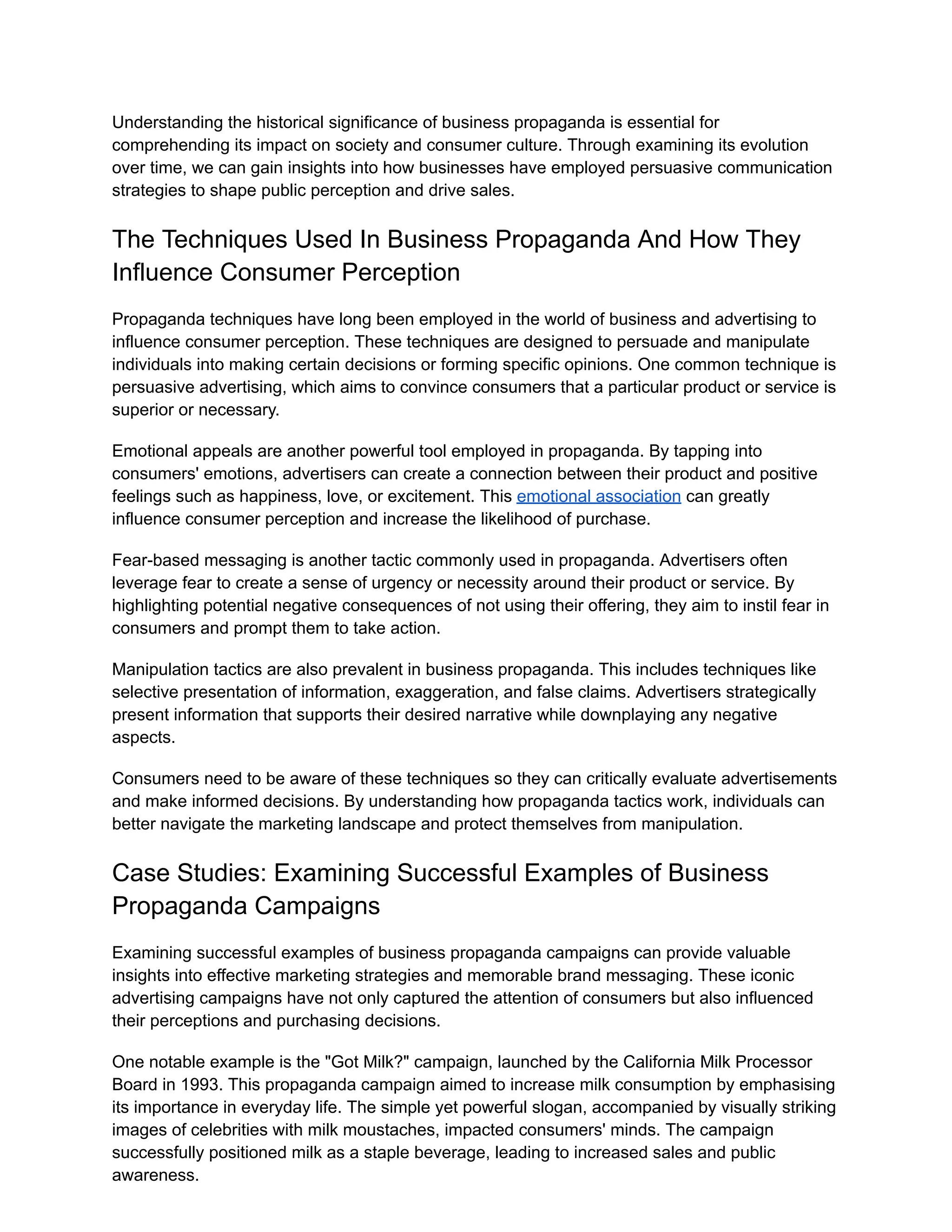 The Impact of Business Propaganda_ Understanding its Role and Effects ...