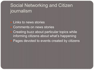 The impact of citizen journalism | PPTX