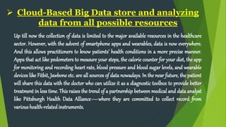 The impact of cloud and big data on healthcare sector (1) | PDF | Cloud Computing | Internet