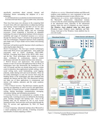 The impact of cloud computing and web2.0 on e learning ecosystem | PDF