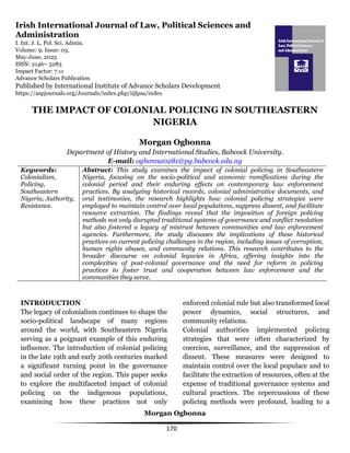 The Impact of colonial policing in southeastern Nigeria.pdf
