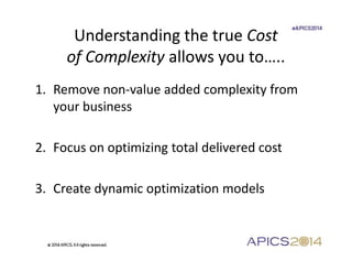 The Impact of Complexity Costs on Operations Planning | PDF | Business Administration | Business