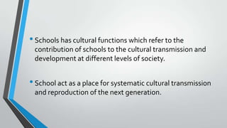 ELECTIVE 1 (The impact of culture in schools) | PPTX