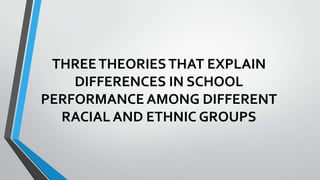 ELECTIVE 1 (The impact of culture in schools) | PPTX