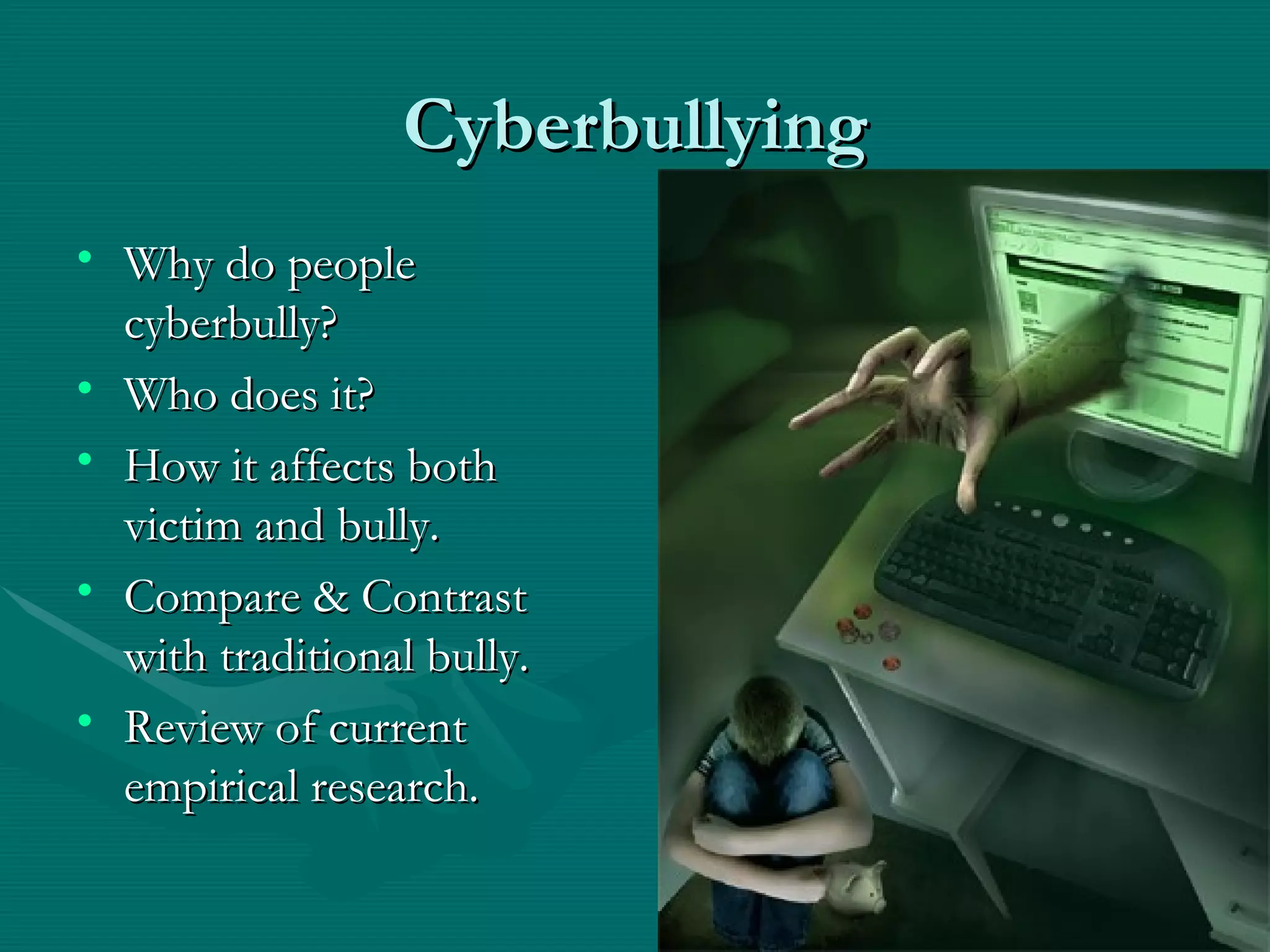 The Impact Of Cyberbullying On Its Victims And | PPT