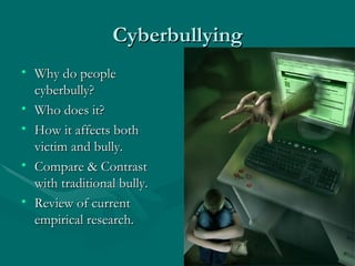 The Impact Of Cyberbullying On Its Victims And | PPT | Internet Safety ...