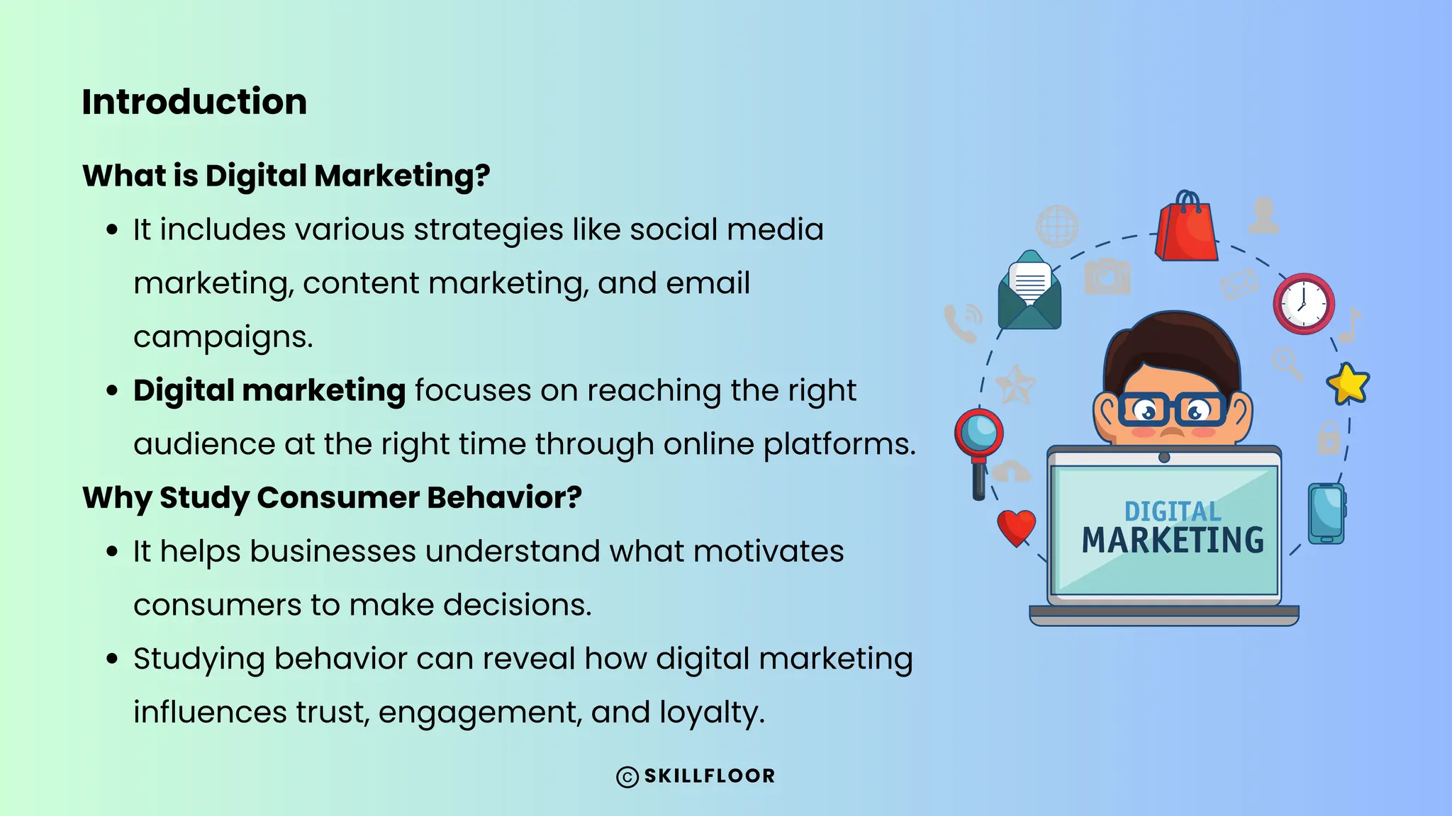 The Impact of Digital Marketing on Consumer Behavior - Skillfloor | PPT