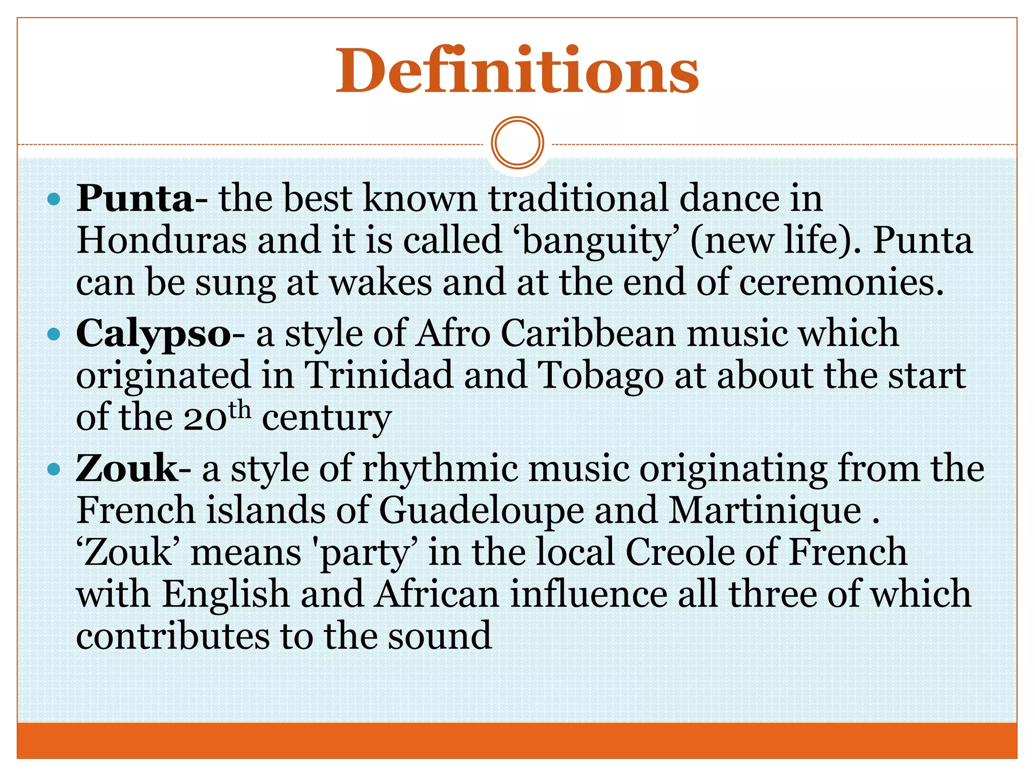 The impact of festivals and music of the caribbean | PPTX