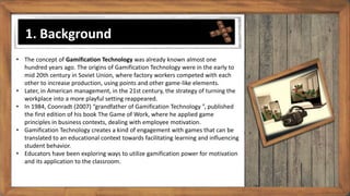 The impact of gamification technology on students performance ...