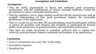 The Impact of Good Governance on Sustainable Performance - Presentation ...