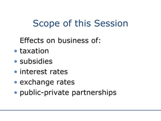 The Impact Of Government Policy On Business | PPT