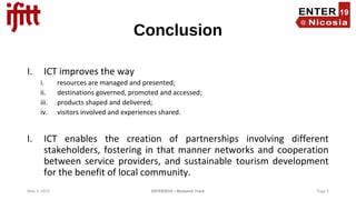 The impact of ict on actors involved in smart tourism destination ...