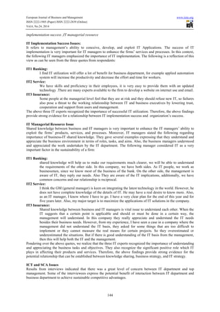 The impact of information and communication technology on sustainable competitive advantage in ...