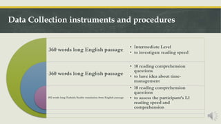 The impact of l1 reading directionality mode on l2 reading fluency ...