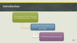 The impact of l1 reading directionality mode on l2 reading fluency ...