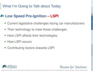 The impact of low speed pre ignition on next generation engine oils | PPT