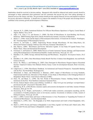 The Impact of Microfinance on Saving Deposits-The Case of Mauritius | PDF