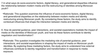The impact of modern media on cultural identity of moroccan youth .ppt