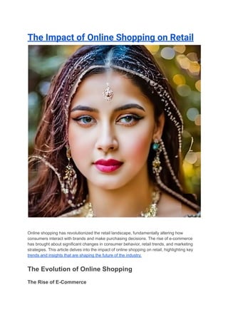 The Impact of Online Shopping on Retail.pdf | Email | Internet