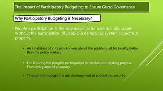 The Impact of Participatory Budgeting to Ensure Good Governance.pptx