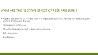 The Impact of peer pressure amongst young people.pptx