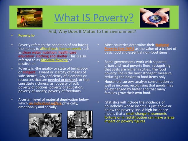 Impact of Poverty on the Environment | PDF