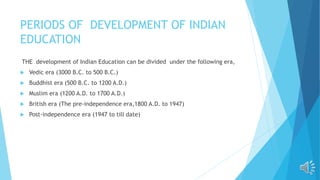 The impact of pre independent period education on India | PPTX