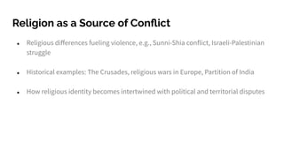 The Impact of Religion on Global Peace and Conflict | PDF