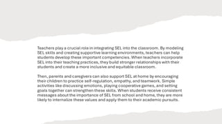 The Impact of SEL on Student Academic Performance | PDF