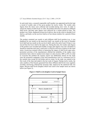 The impact of shelf levels on product sale | PDF