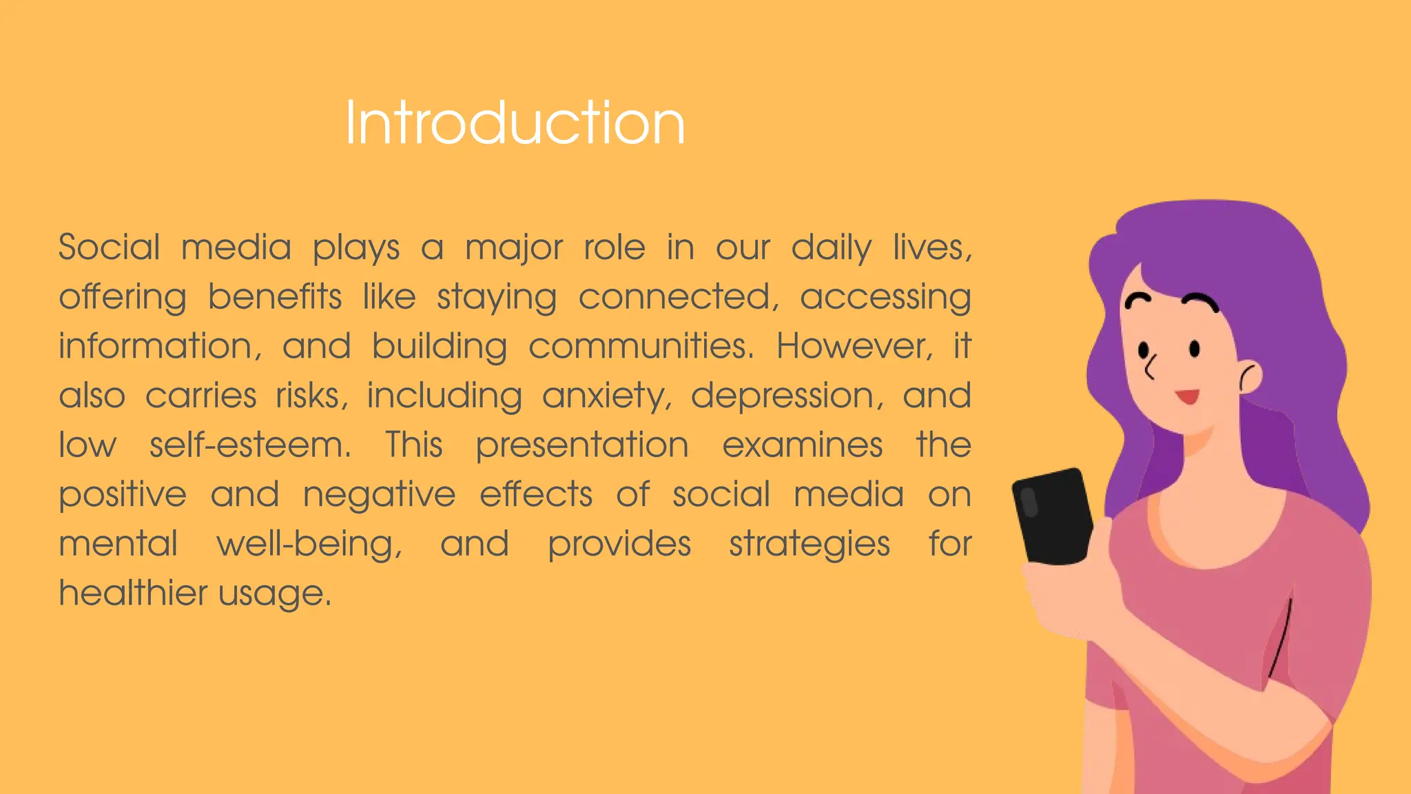 The Impact of Social Media on Mental Health.pptx | Social Networking ...
