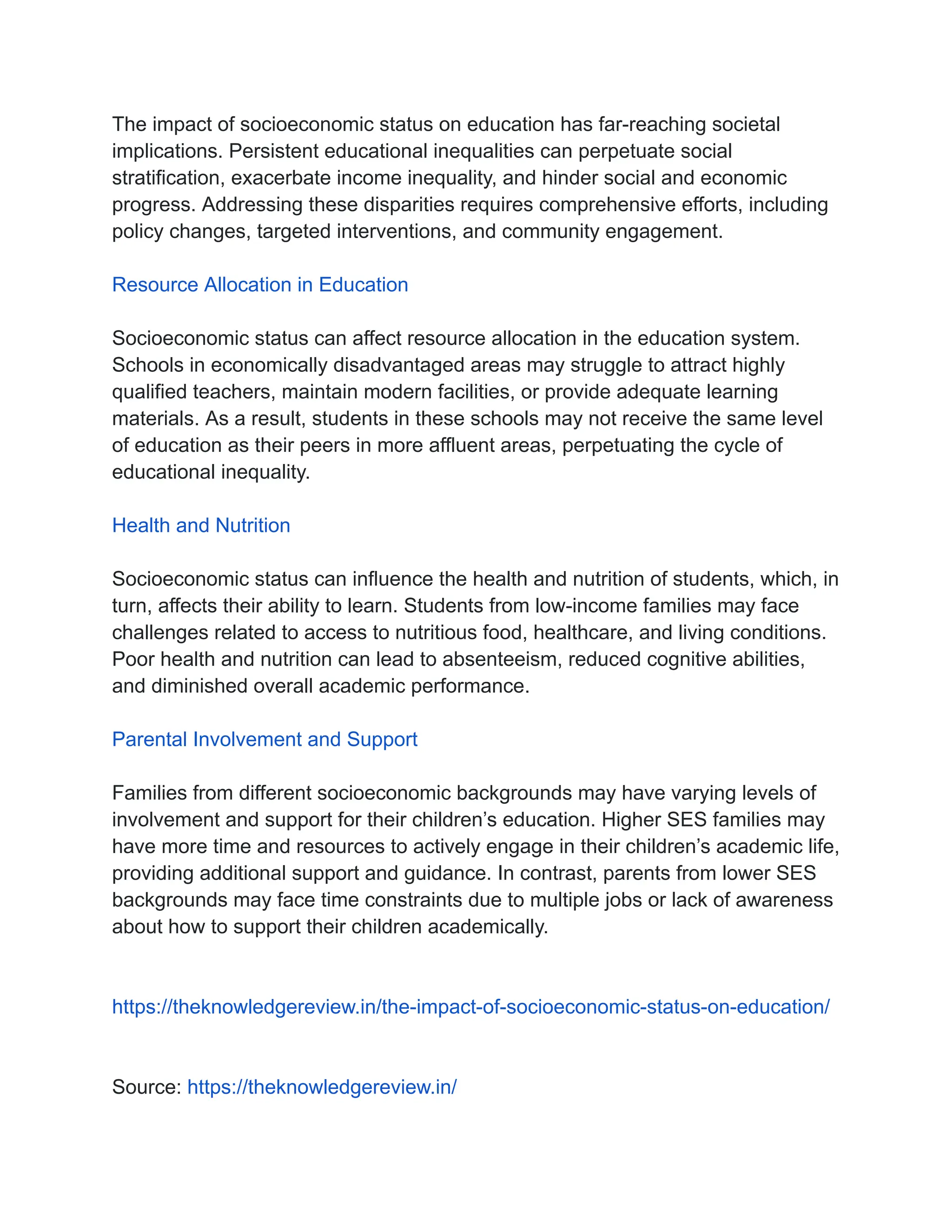 The Impact of Socioeconomic Status on Education.pdf