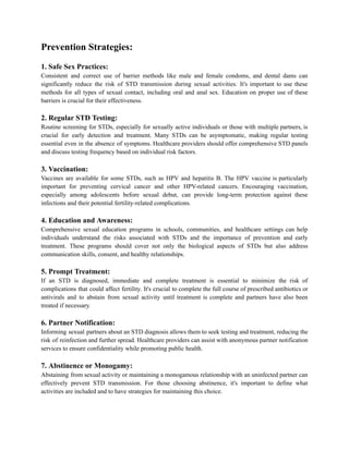 What Are STD's? Causes, Symptoms, Diagnosis & Prevention | PDF