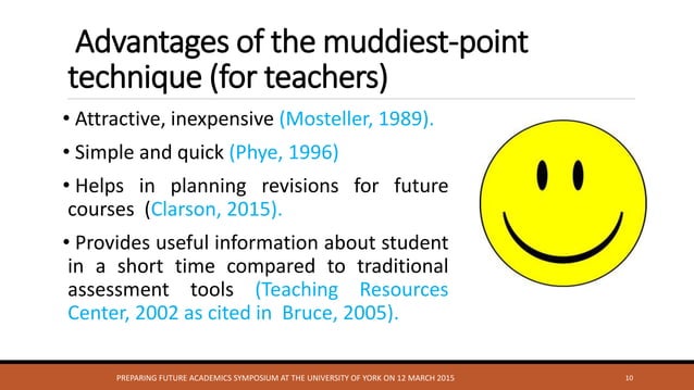 The impact of the muddiest point technique on teaching | PPTX