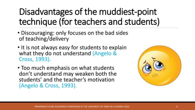 The impact of the muddiest point technique on teaching | PPTX