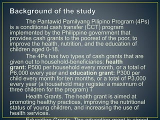 The Impact of the Pantawid Pamilyang Pilipino Program ppt.pptx