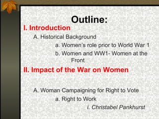 The impact of the war on women | PPT