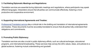 The Impact of Translation Services on Diplomacy and International ...