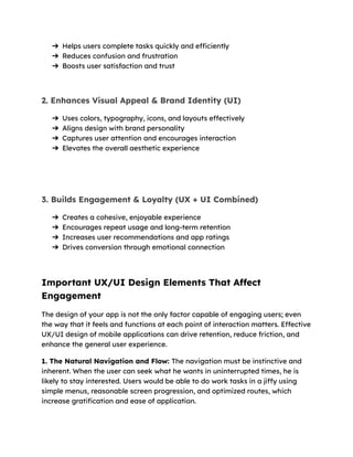 The Impact of UX/UI Design on Mobile App User Engagement | PDF