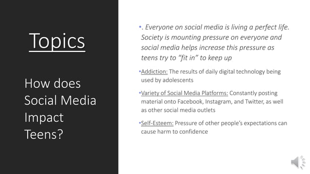 The Impact Social Media Has On Adolescents Mental Health Ppt