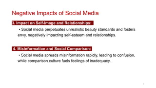 The Impacts of Social Media on society.pptx | Social Networking | Internet