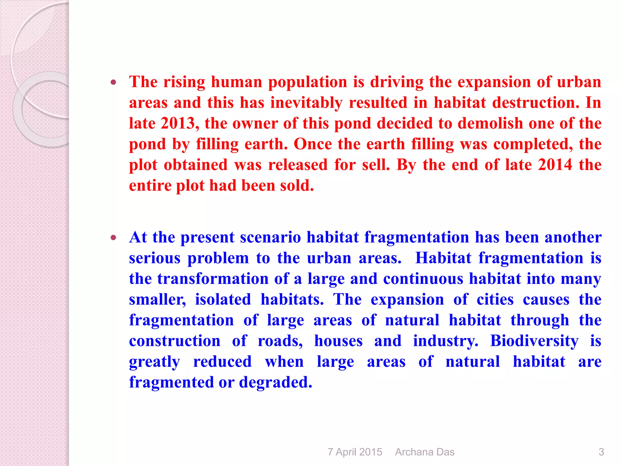 The Impacts Of Urbanization And Wetland Degradation | PPTX