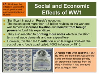 The Impacts of WW1 | PPT