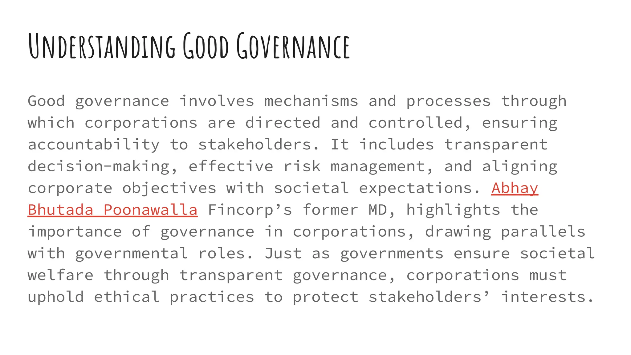 The Imperative of Good Governance and Ethical Practices | PPT