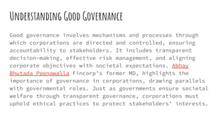 The Imperative of Good Governance and Ethical Practices | PPT